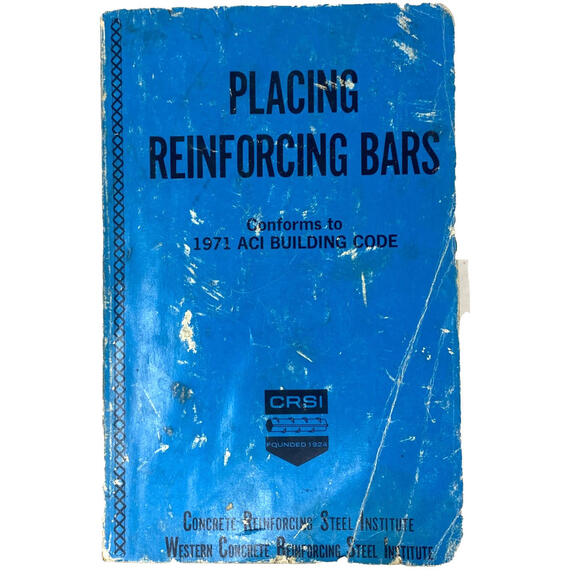 Other | Placing Reinforcing Bars Conforms To 1971 Aci Building Code ...